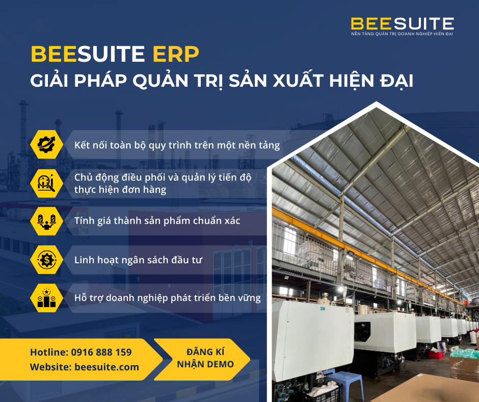 BeeSuite ERP - Phần mềm quản trị sản xuất hiện đại cho doanh nghiệp hi
